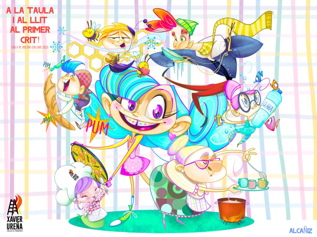 La Falla Plaza Doctor Collado presenta los bocetos de Paco Giner y ...